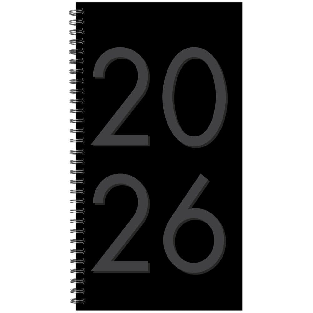 Black Spiral 2026 Weekly Planner - Calendars.com
