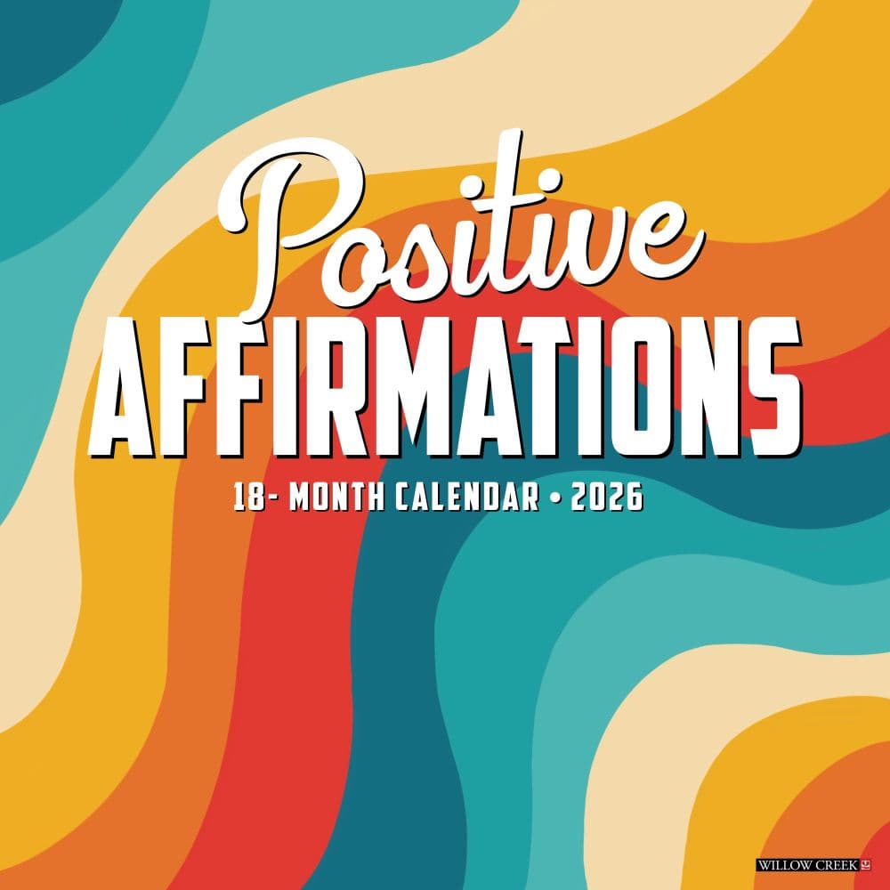 Positive Affirmations 2026 Wall Calendar - Calendars.com