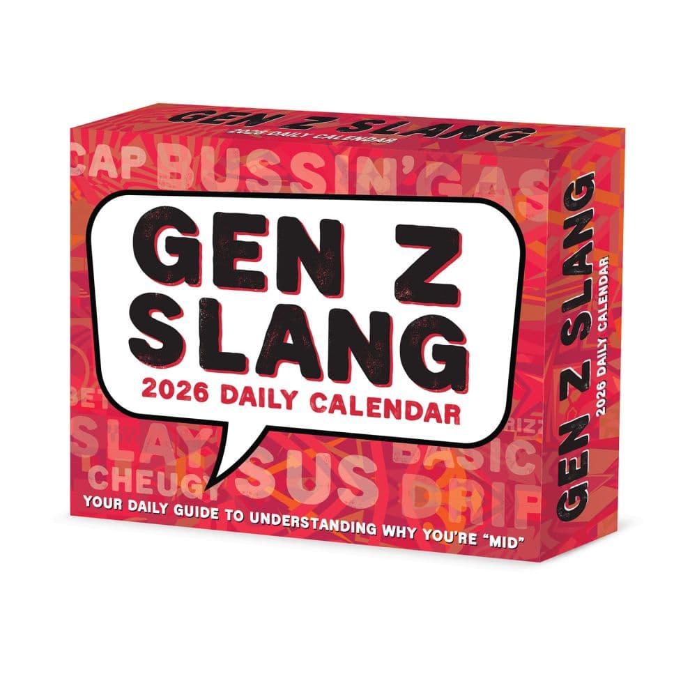 Gen Z Slang 2026 Desk Calendar - Calendars.com