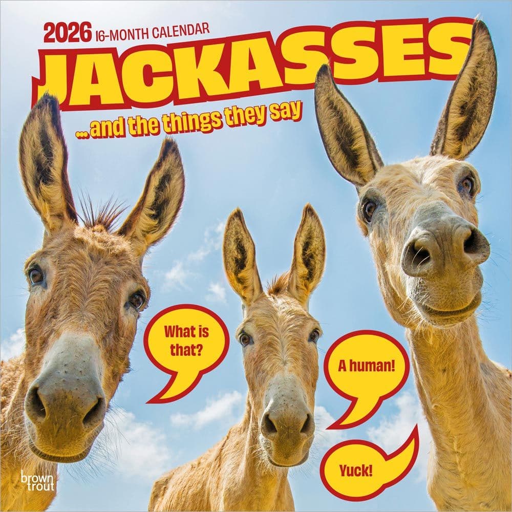 Jackasses 2026 Wall Calendar - Calendars.com