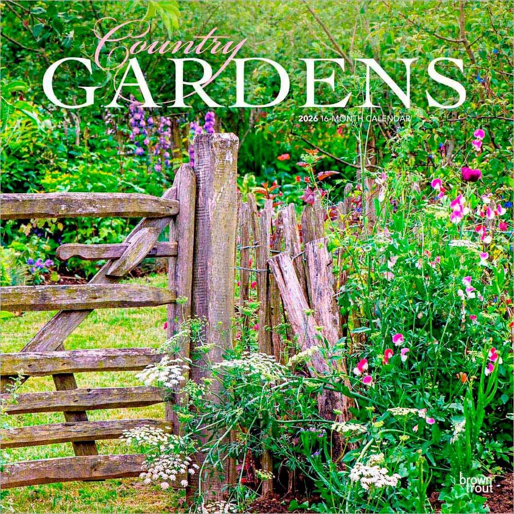 Country Gardens 2026 Wall Calendar - Calendars.com