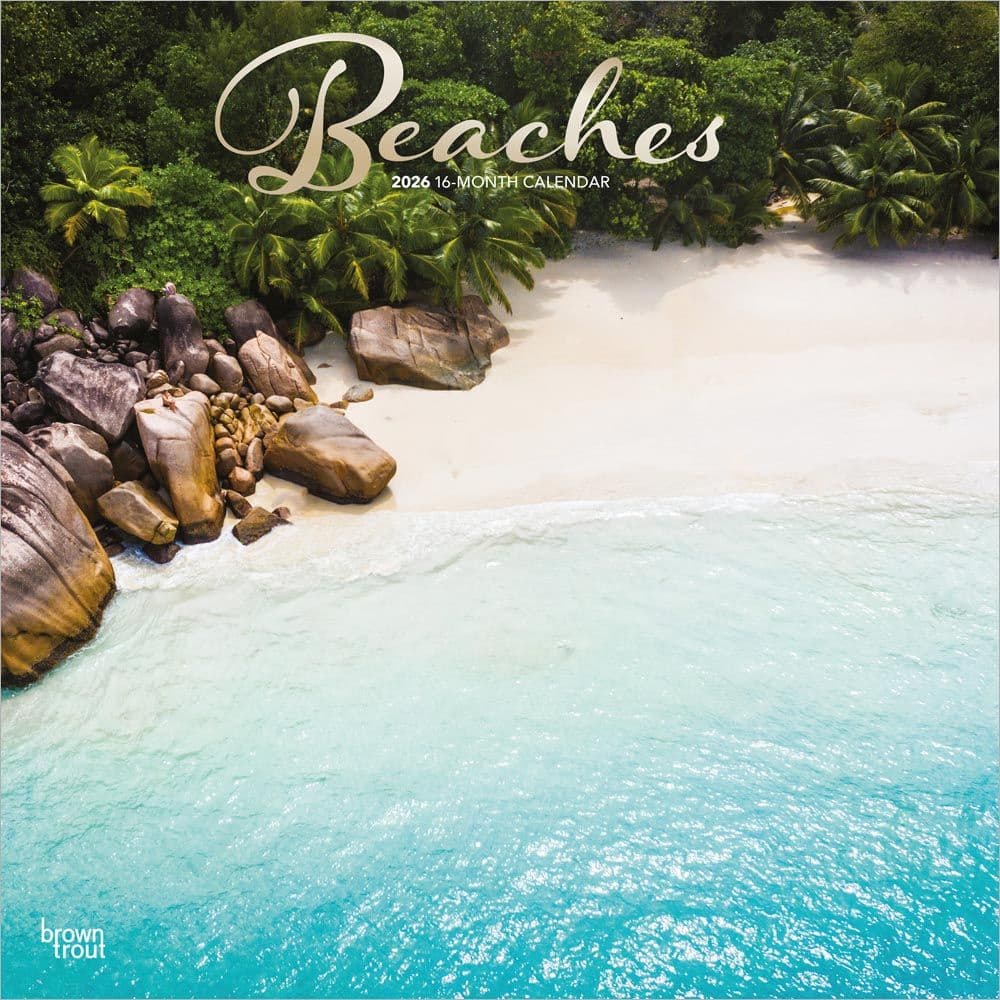 Beaches 2026 Wall Calendar - Calendars.com