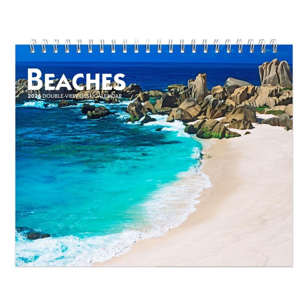 Beaches 2026 Double View Easel Desk Calendar - Calendars.com