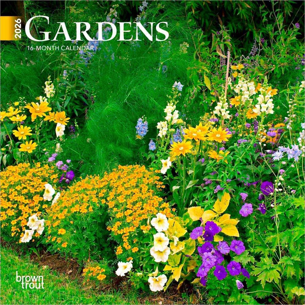 Gardens 2026 Mini Wall Calendar - Calendars.com