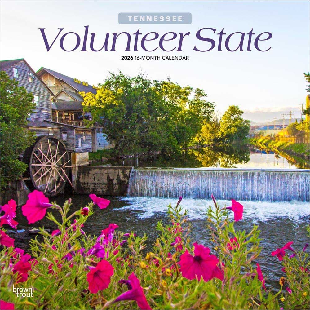 Volunteer State Tennessee 2026 Wall Calendar - Calendars.com