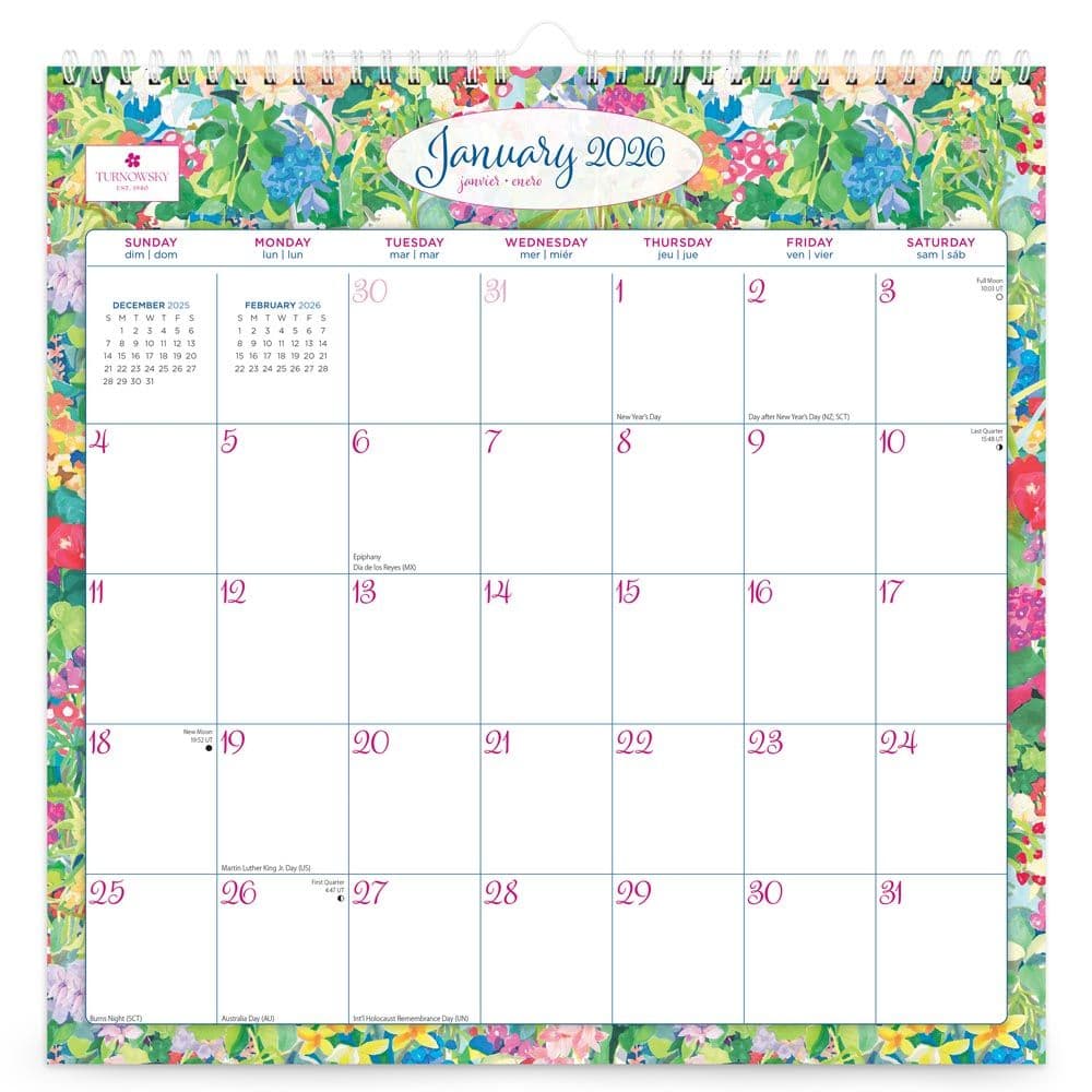 Turnowsky House Spiral 2026 Wall Calendar - Calendars.com