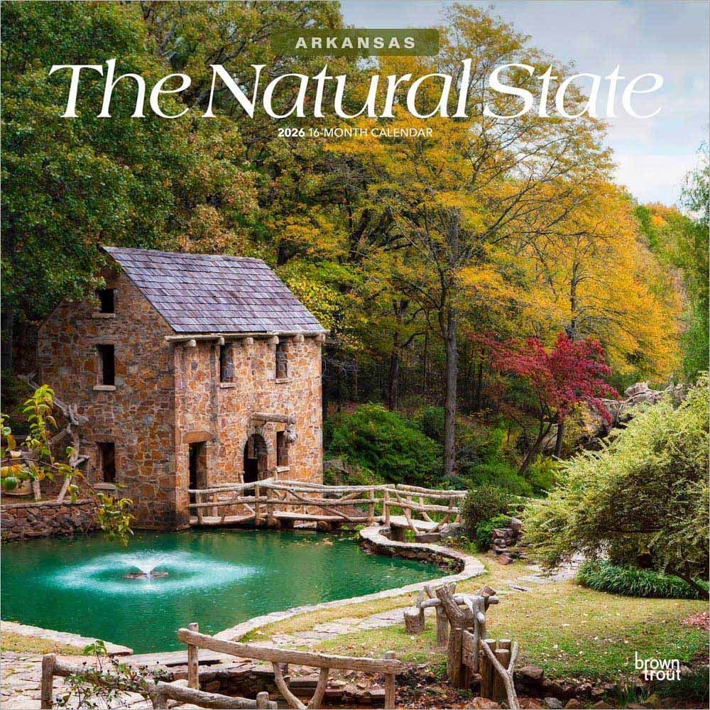Natural State Arkansas 2026 Wall Calendar - Calendars.com