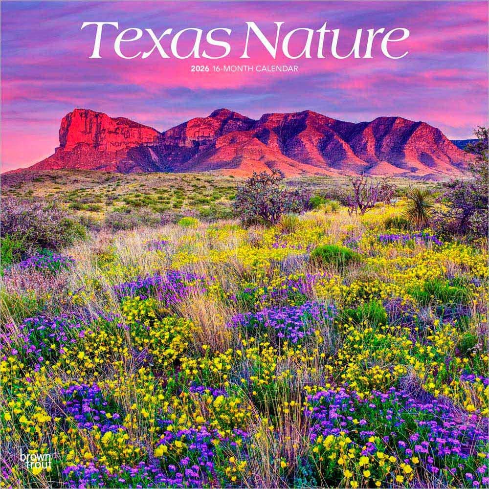 Texas Nature 2026 Wall Calendar - Calendars.com