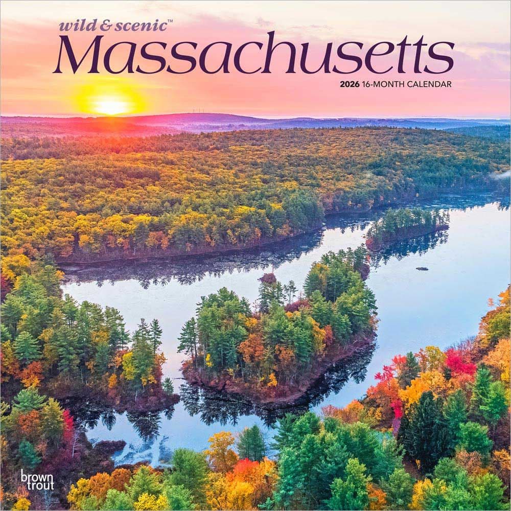 Massachusetts Wild and Scenic 2026 Wall Calendar - Calendars.com