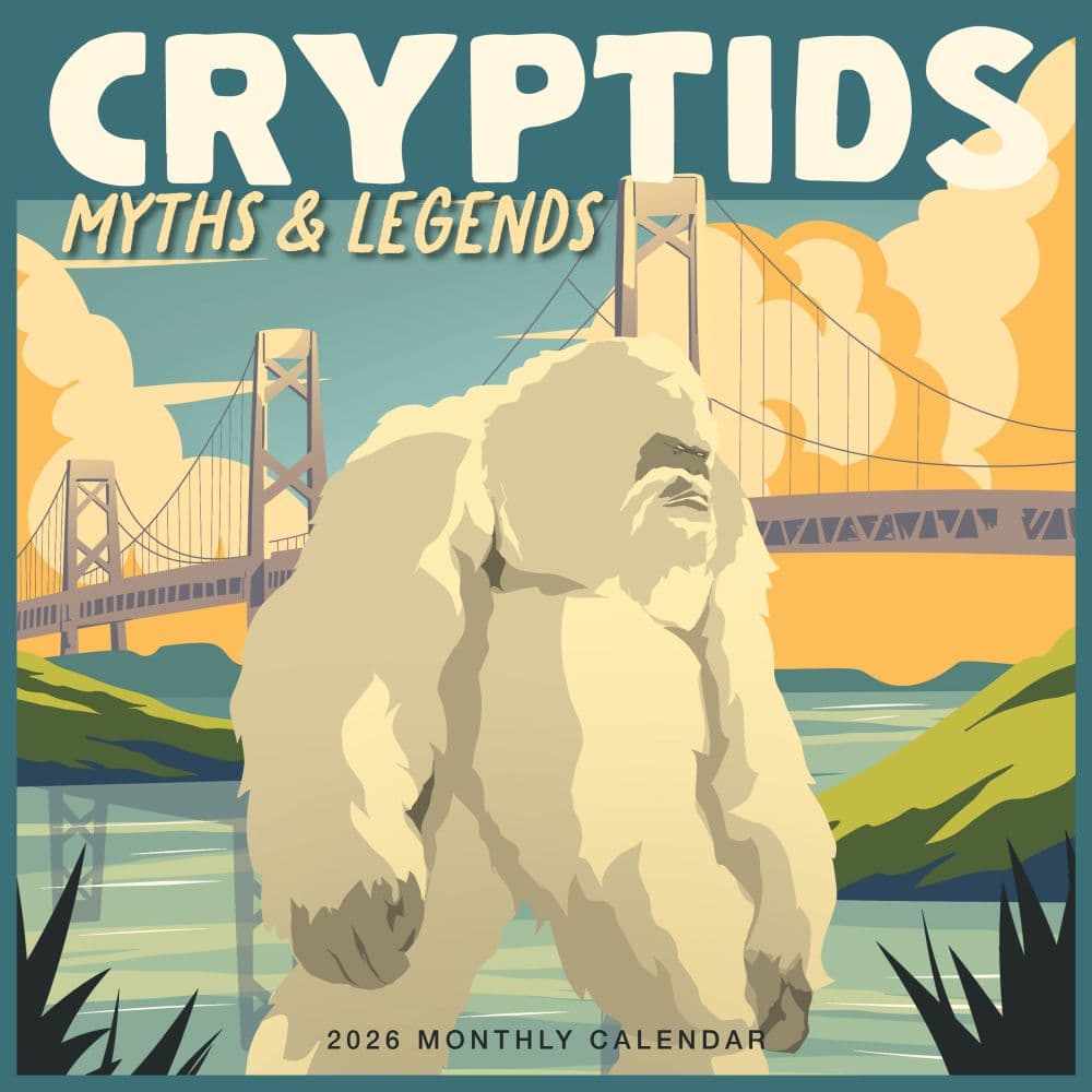 Myths and Legends Cryptids 2026 Wall Calendar - Calendars.com