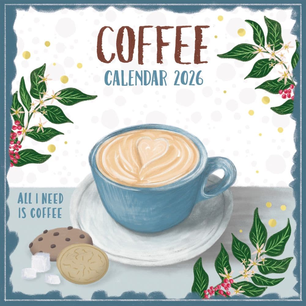 Coffee Illustrated 2026 Mini Wall Calendar - Calendars.com
