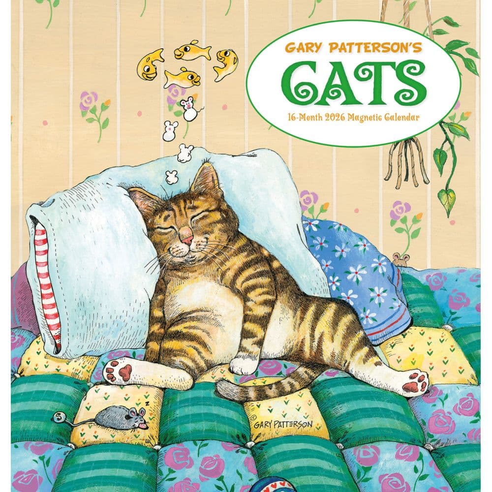 Cats 2026 Magnetic Calendar by Gary Patterson - Calendars.com