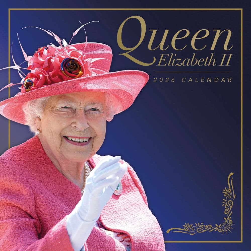 Queen Elizabeth II 2026 Wall Calendar - Calendars.com