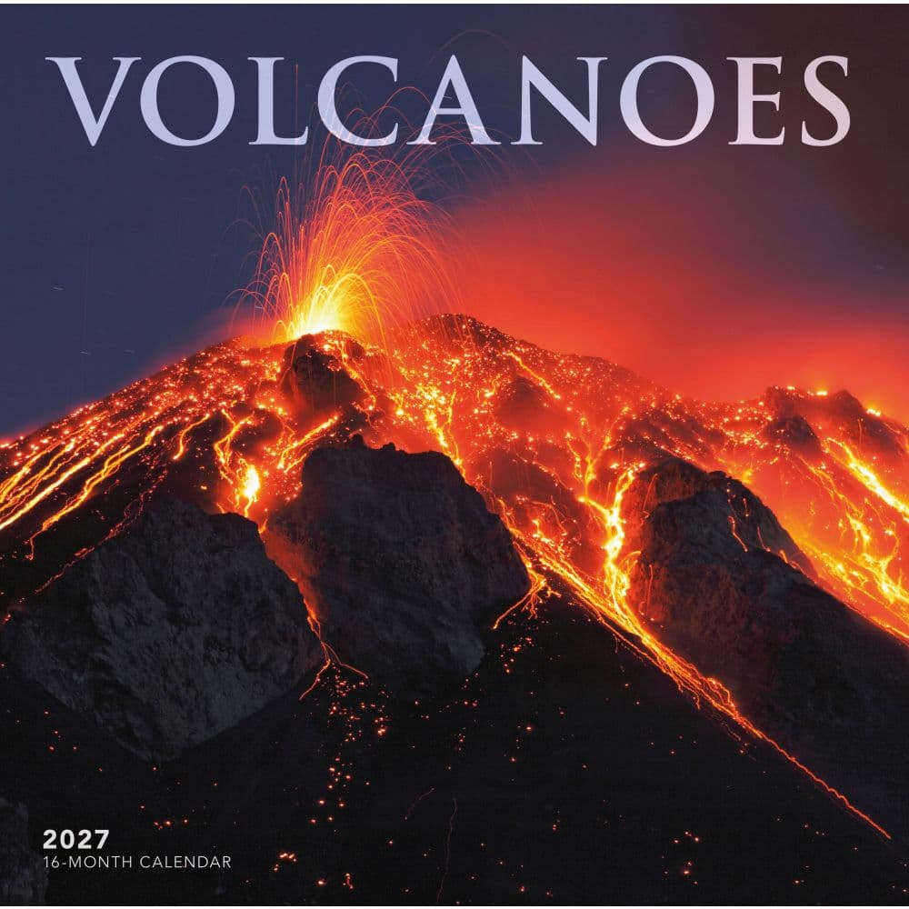 Volcanoes 2027 Wall Calendar - Calendars.com