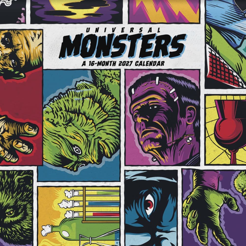 Universal Monsters 2027 Wall Calendar - Calendars.com