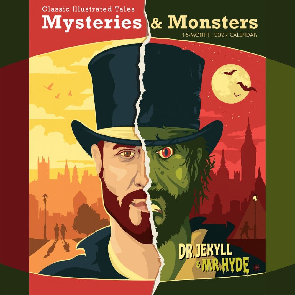 Mysteries and Monsters 2027 Wall Calendar - Calendars.com