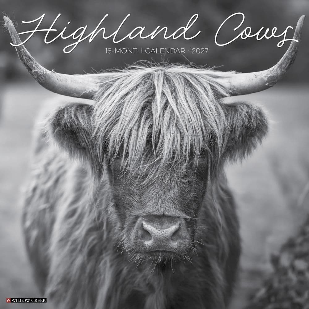 Highland Cows 2027 Wall Calendar - Calendars.com