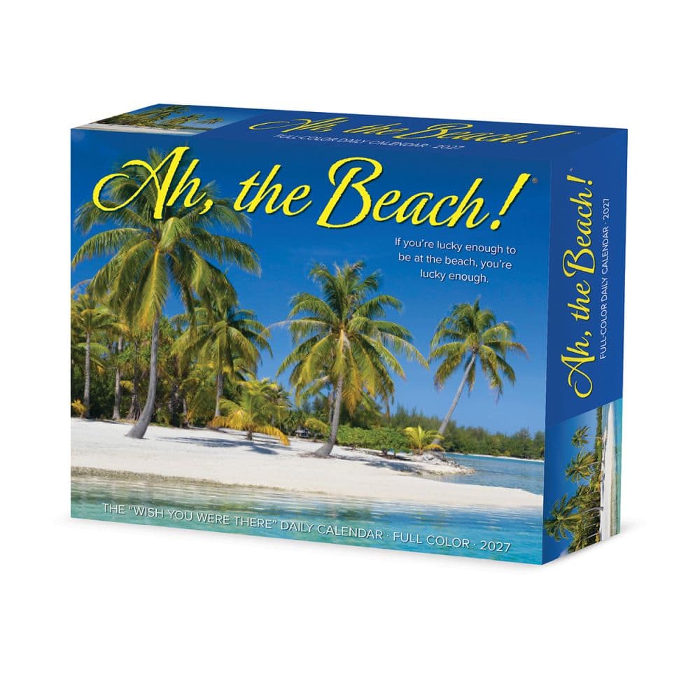 Ah The Beach 2027 Desk Calendar - Calendars.com