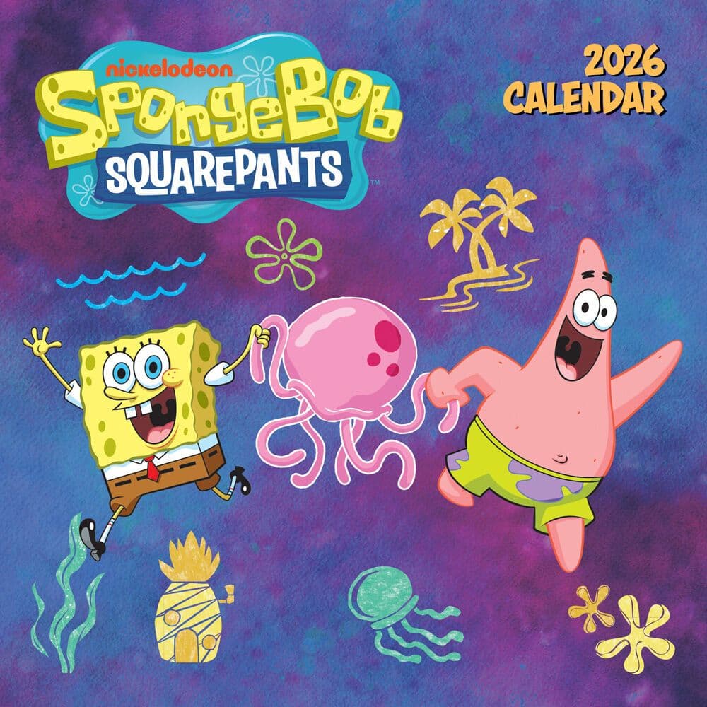 Spongebob 2026 Mini Wall Calendar - Calendars.com