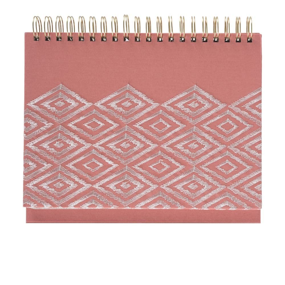 Embroidered Undated Desk Top Calendar - Calendars.com