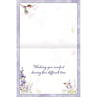 Hummingbird Sympathy Assorted Boxed Note Cards - Calendars.com