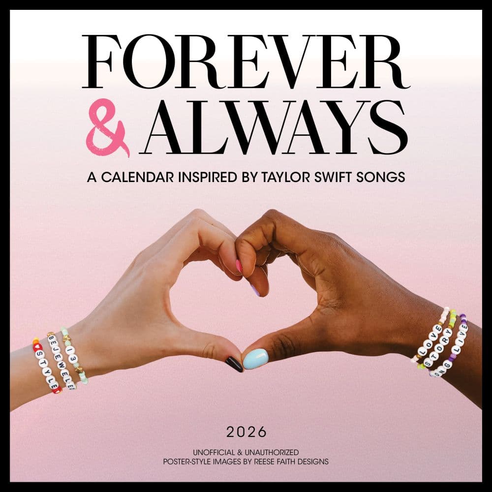 Forever and Always Swiftie 2026 Wall Calendar - Calendars.com