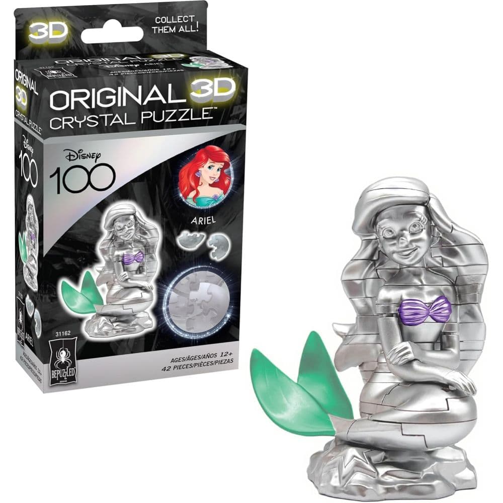 3D Disney Platinum Ariel Puzzle - Calendars.com
