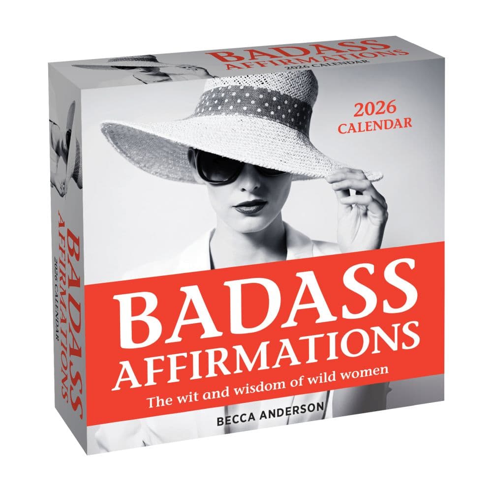 Badass Affirmations 2026 Desk Calendar - Calendars.com