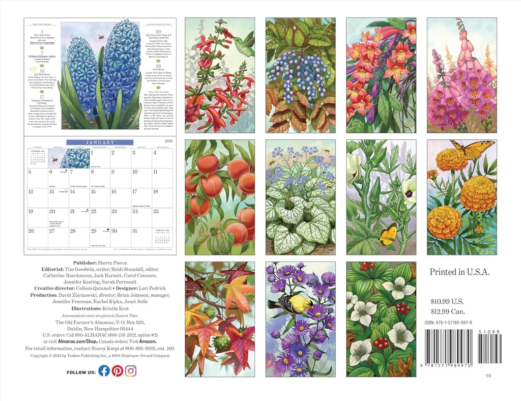Old Farmers Almanac Gardening 2025 Wall Calendar - Calendars.com Old Farmers Almanac Gardening 2025 Wall Calendar - Calendars.com