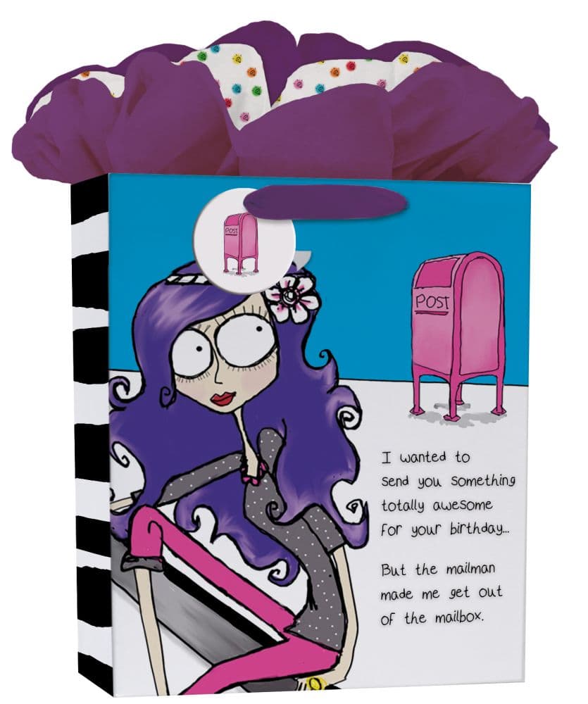Sketchy Chics Birthday Large GoGo Gift Bag - Calendars.com