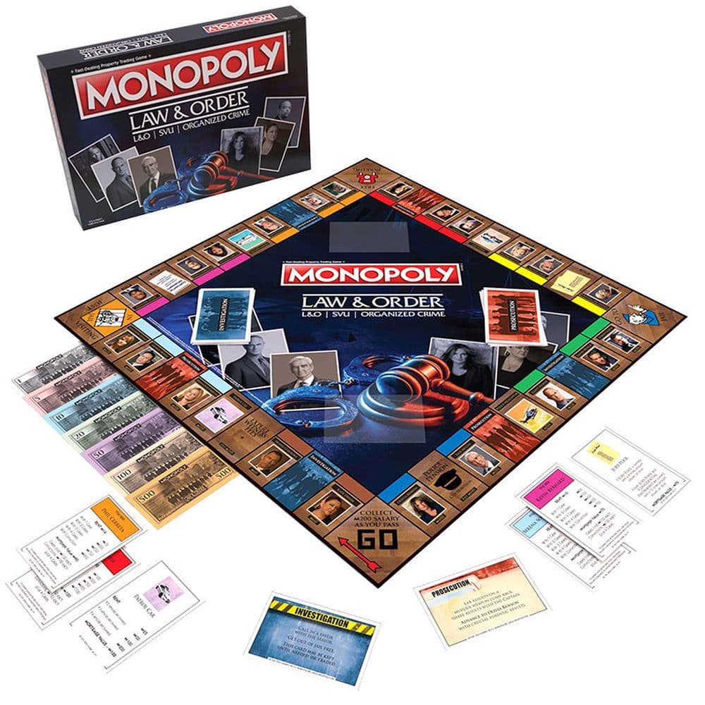 Monopoly Law and Order Board Game - Calendars.com