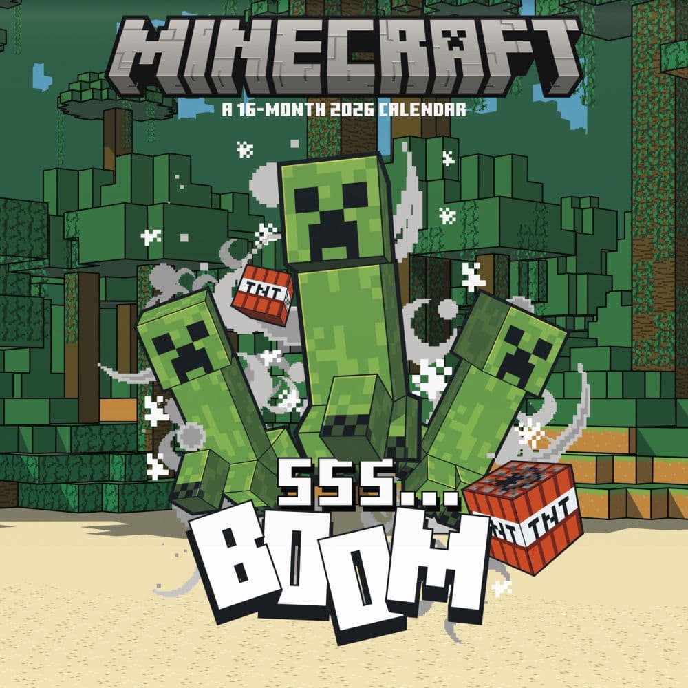 Minecraft 2026 Mini Wall Calendar - Calendars.com