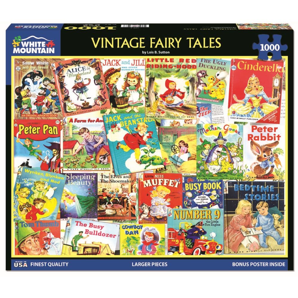 Vintage Fairy Tales 1000 Piece Puzzle - Calendars.com