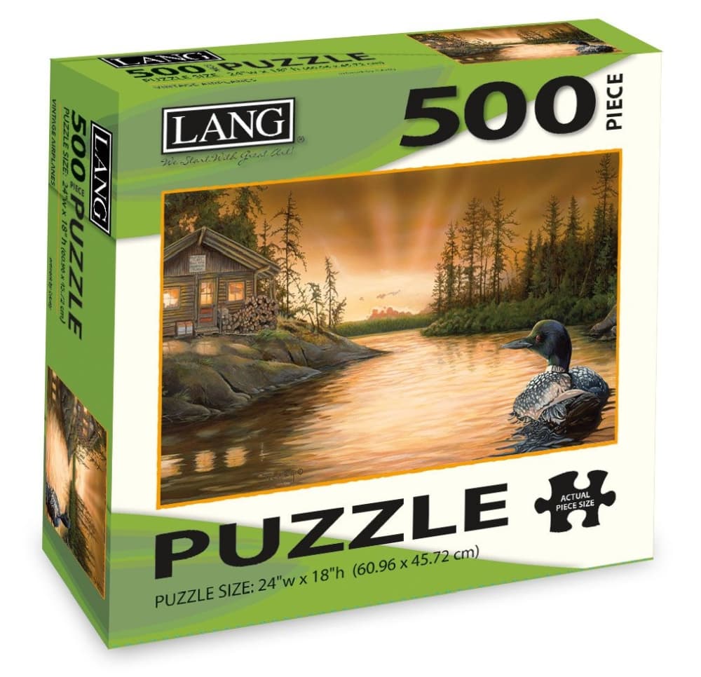 Cabin On The Narrows 500 Piece Puzzle by Larry Beckstein - Calendars.com