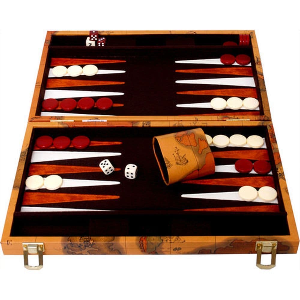 Deluxe Backgammon Attache Set - Calendars.com