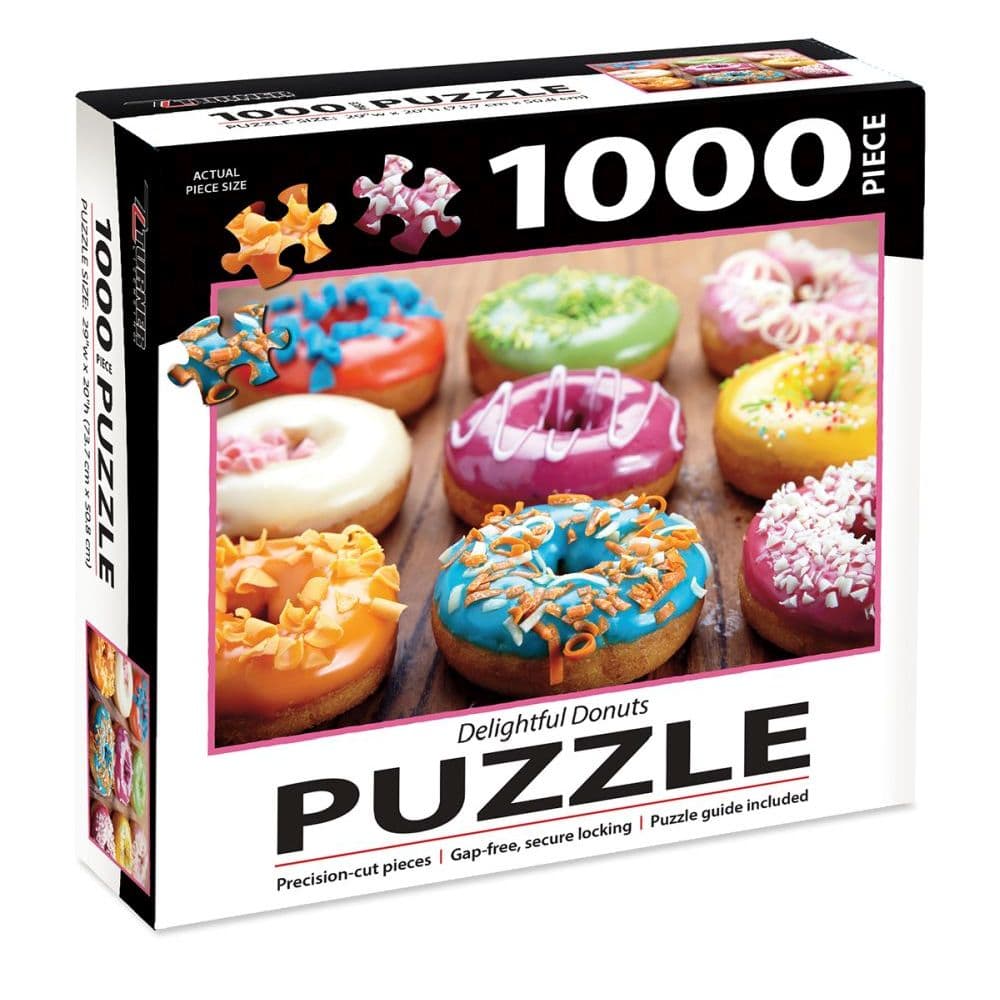 Delightful Donuts 1000 Piece Puzzle - Calendars.com