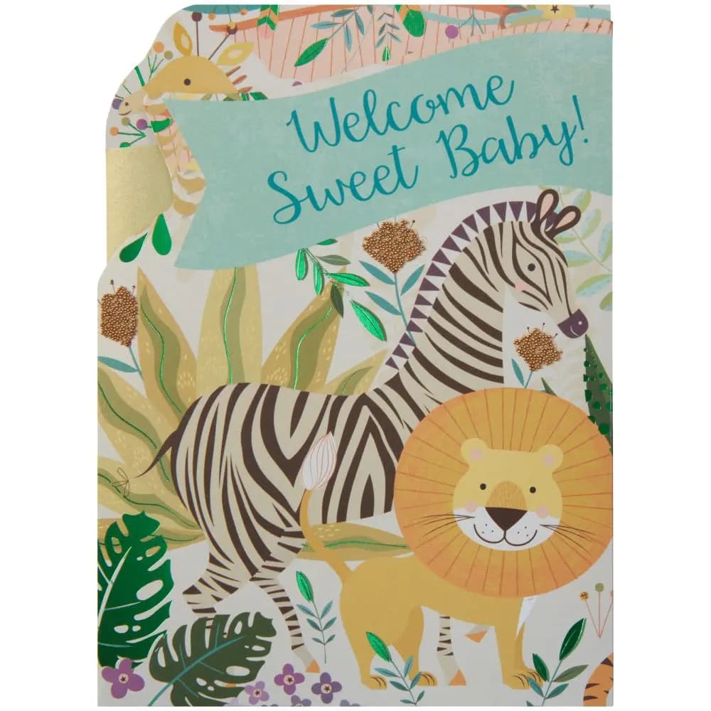 Jungle Baby (Collection) New Baby Card - NIQUEA.D - Calendars.com