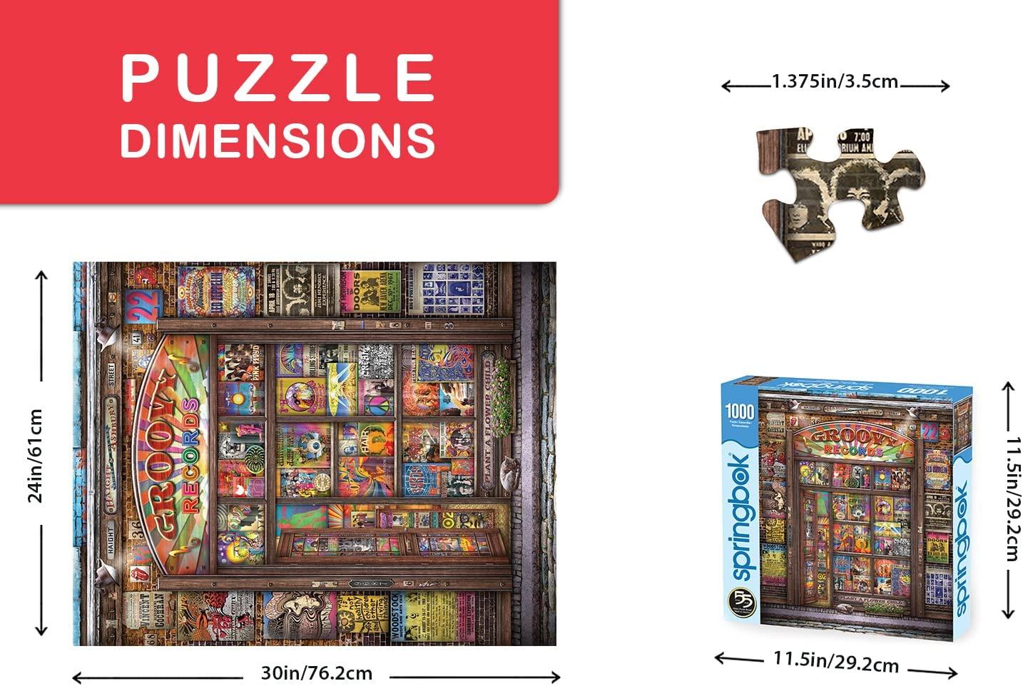 Groovy Records 1000 Piece Puzzle - Calendars.com