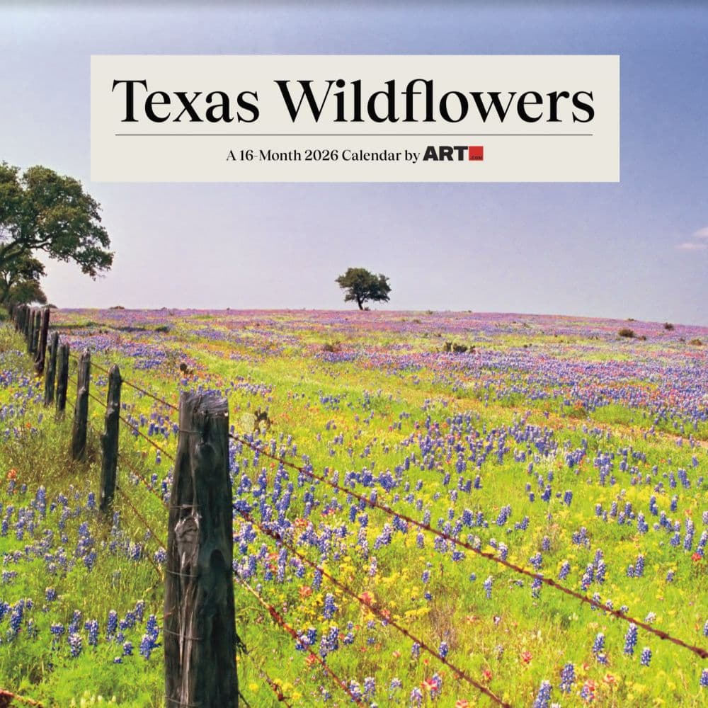 Texas Wildflowers 2026 Wall Calendar - Calendars.com