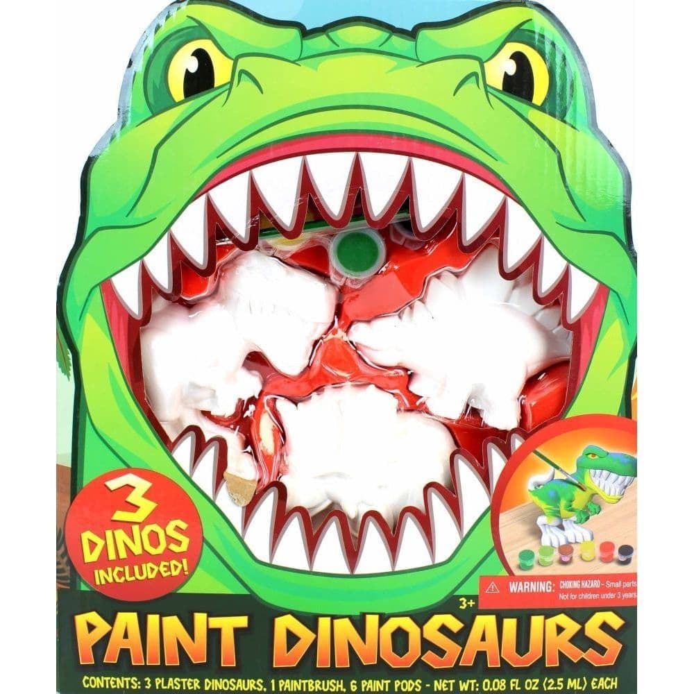 3 Dinosaurs Paint Set - Calendars.com