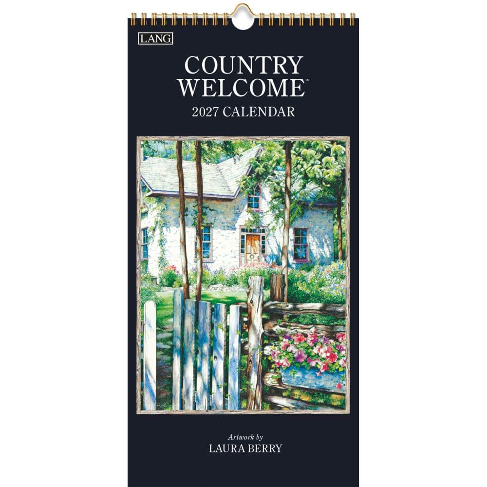Country Welcome 2027 Vertical Wall Calendar by Laura Berry - Calendars.com