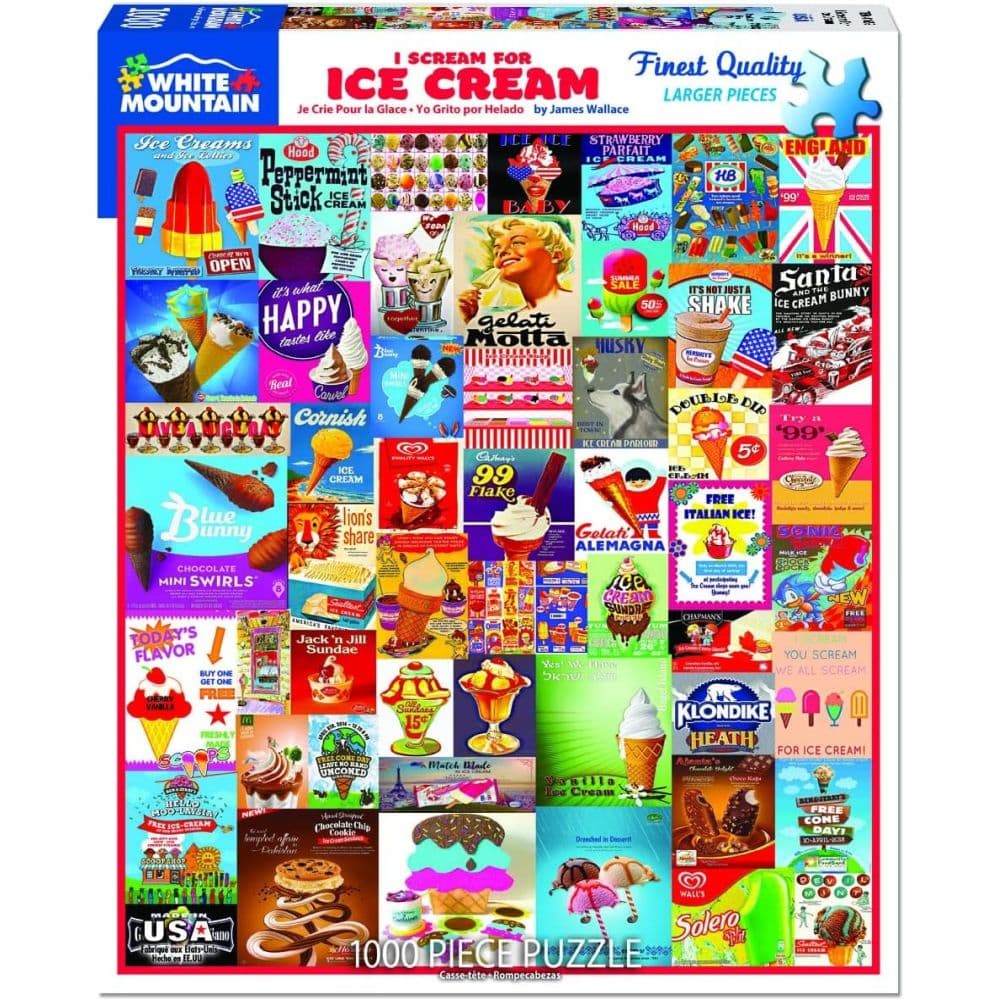 Scream For Ice Cream 1000 Piece Puzzle - Calendars.com