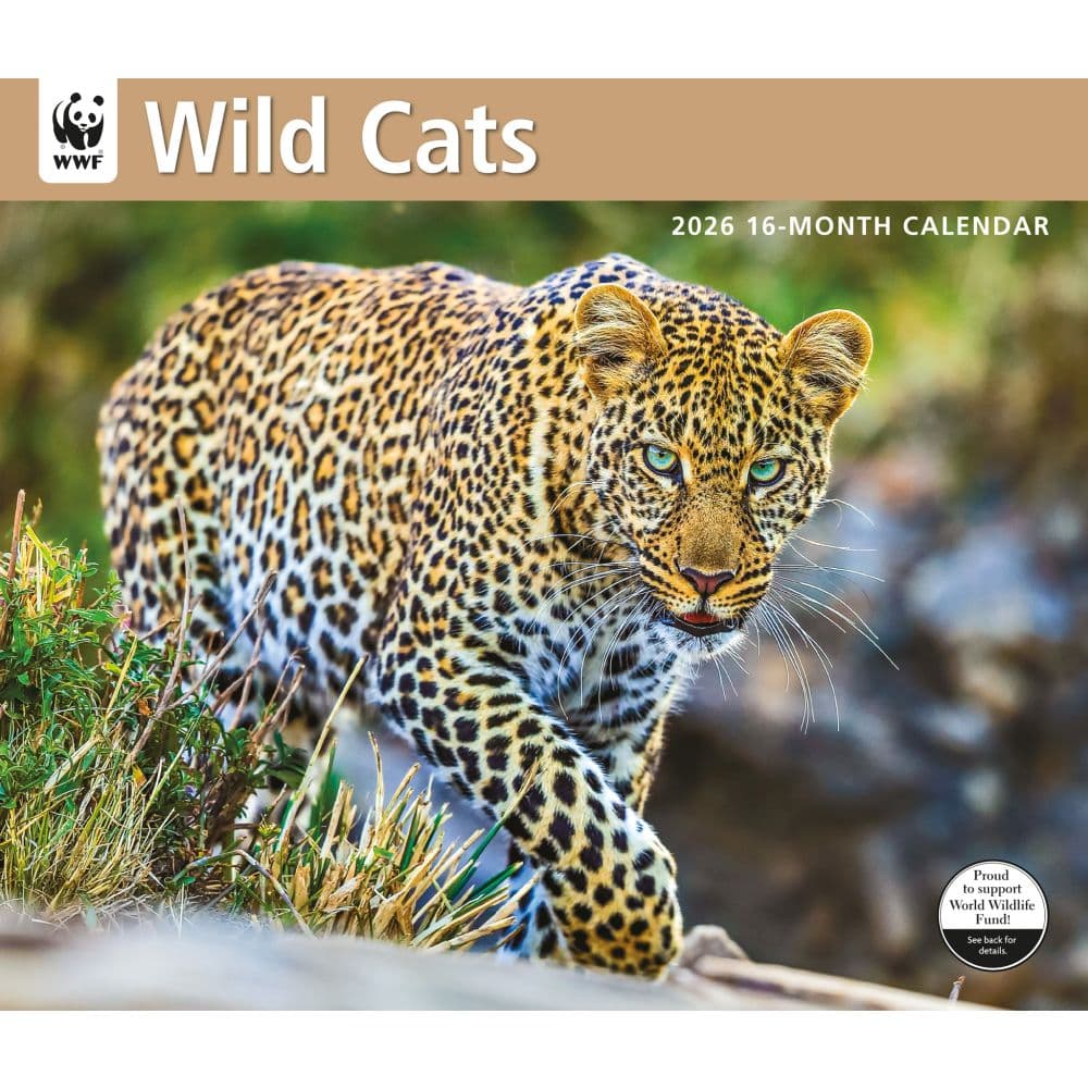 Wild Cats WWF 2026 Wall Calendar - Calendars.com