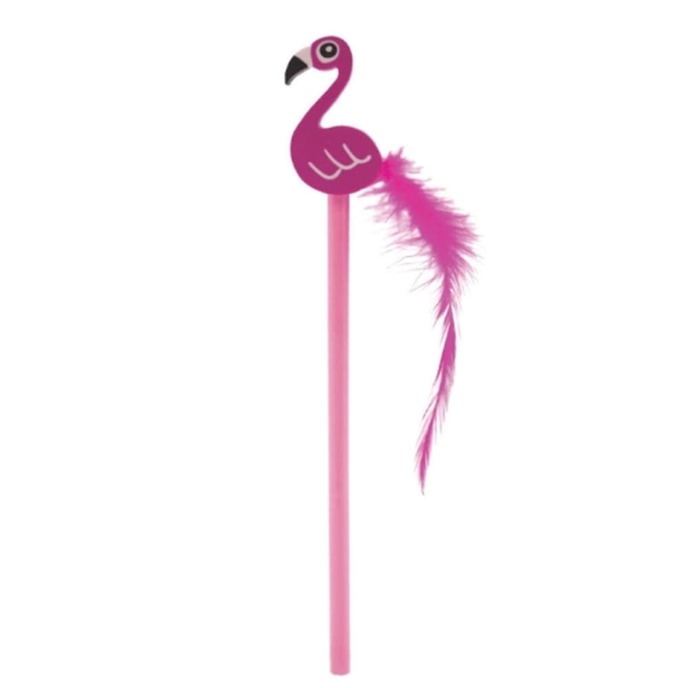 Fancy Flamingo Pencil & Eraser Set - Calendars.com