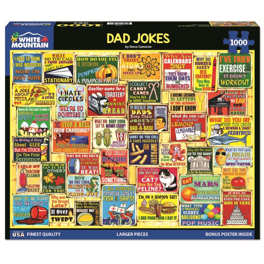 Dad Jokes 1000 Piece Puzzle - Calendars.com