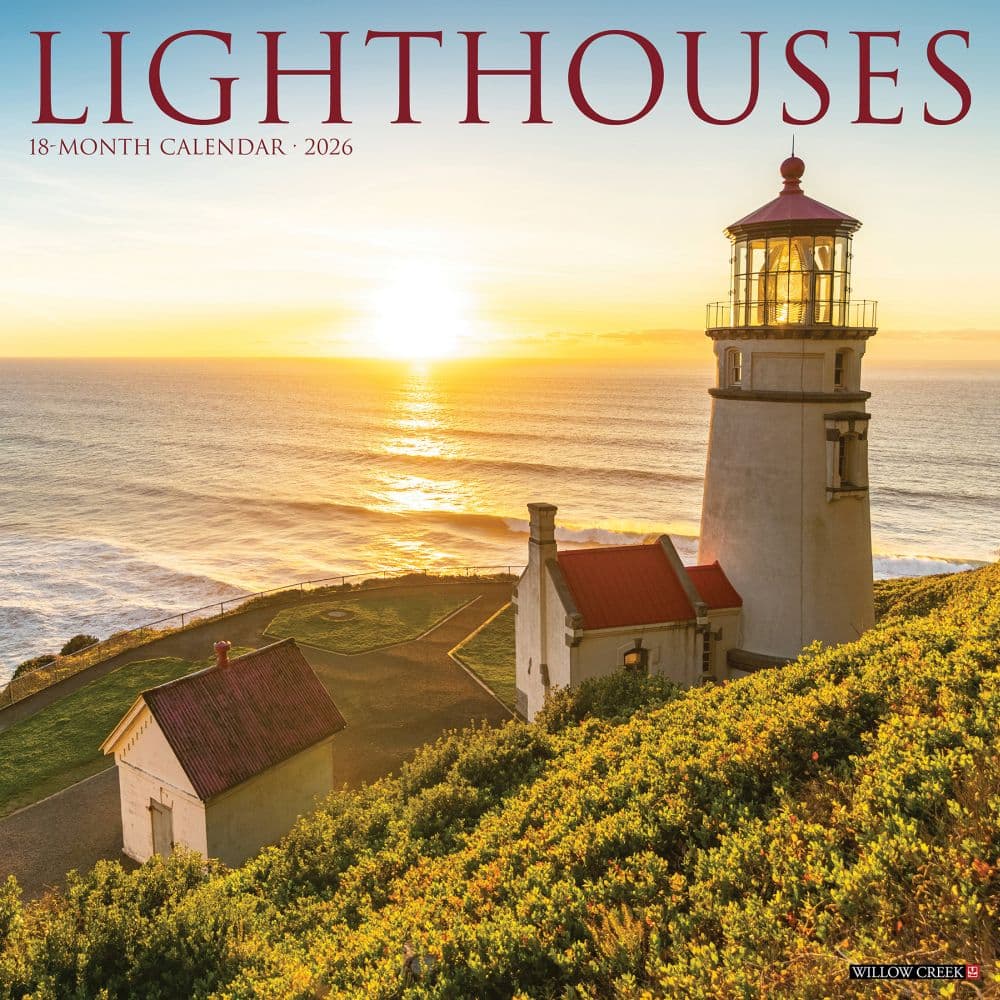 Lighthouses 2026 Wall Calendar - Calendars.com