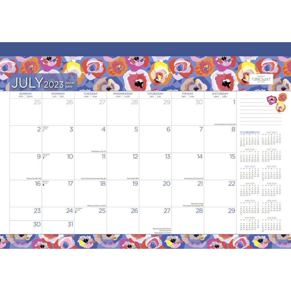 Turnowsky House Abstract 2024 Desk Pad - Calendars.com