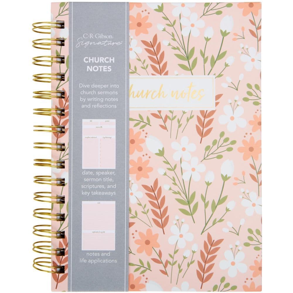 Floral Church Spiral Notebook - Calendars.com