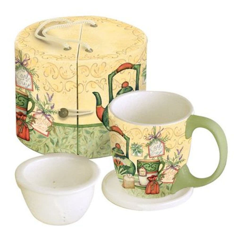 Tea Time Tea Cup Set by Susan Winget - Calendars.com