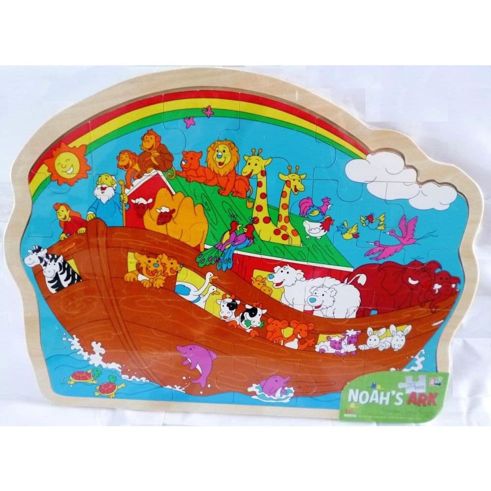 Wooden Noahs Ark 30 Piece Puzzle - Calendars.com